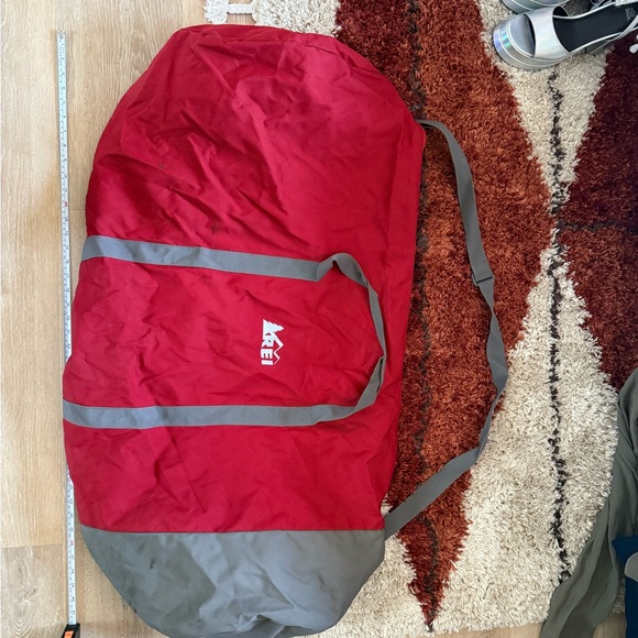 REI | Bags | Rei Red And Gray Duffel Bag For Travel | Poshmark